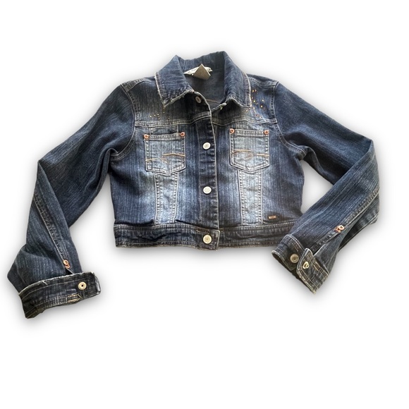 Limited Too | Jackets & Coats | Y2k Limited Too Dark Wash Bedazzled ...